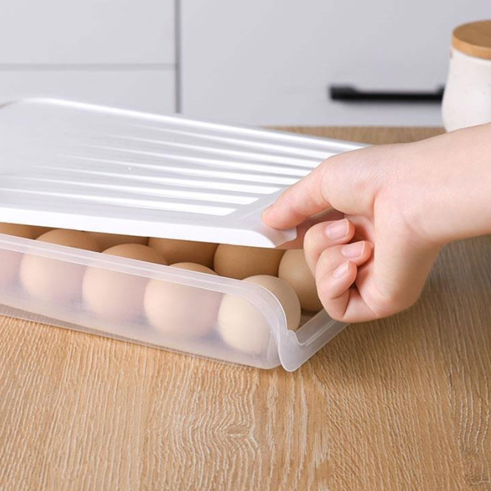 Large Plastic Egg Cartons Refrigerator Eggs Storage Box Eggs Tray Multi ...