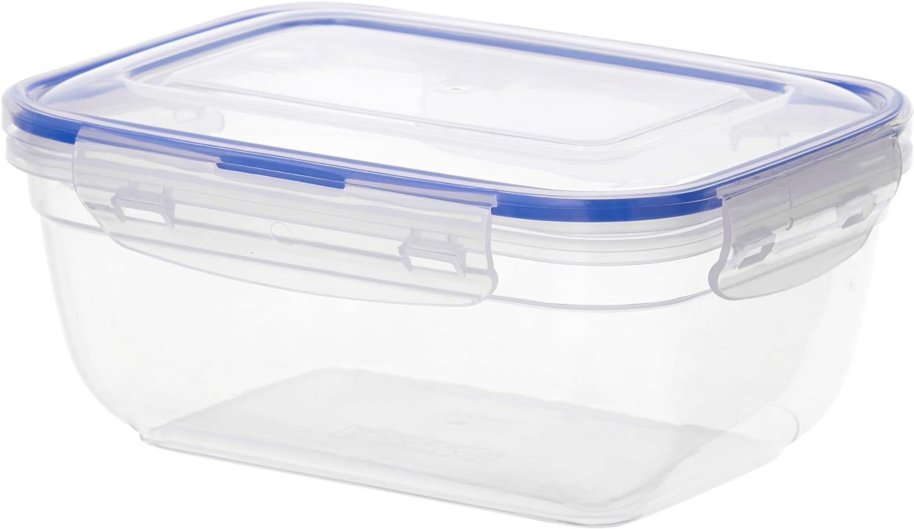 Large Plastic Food Storage Container with airtight Lid for Pantry ...