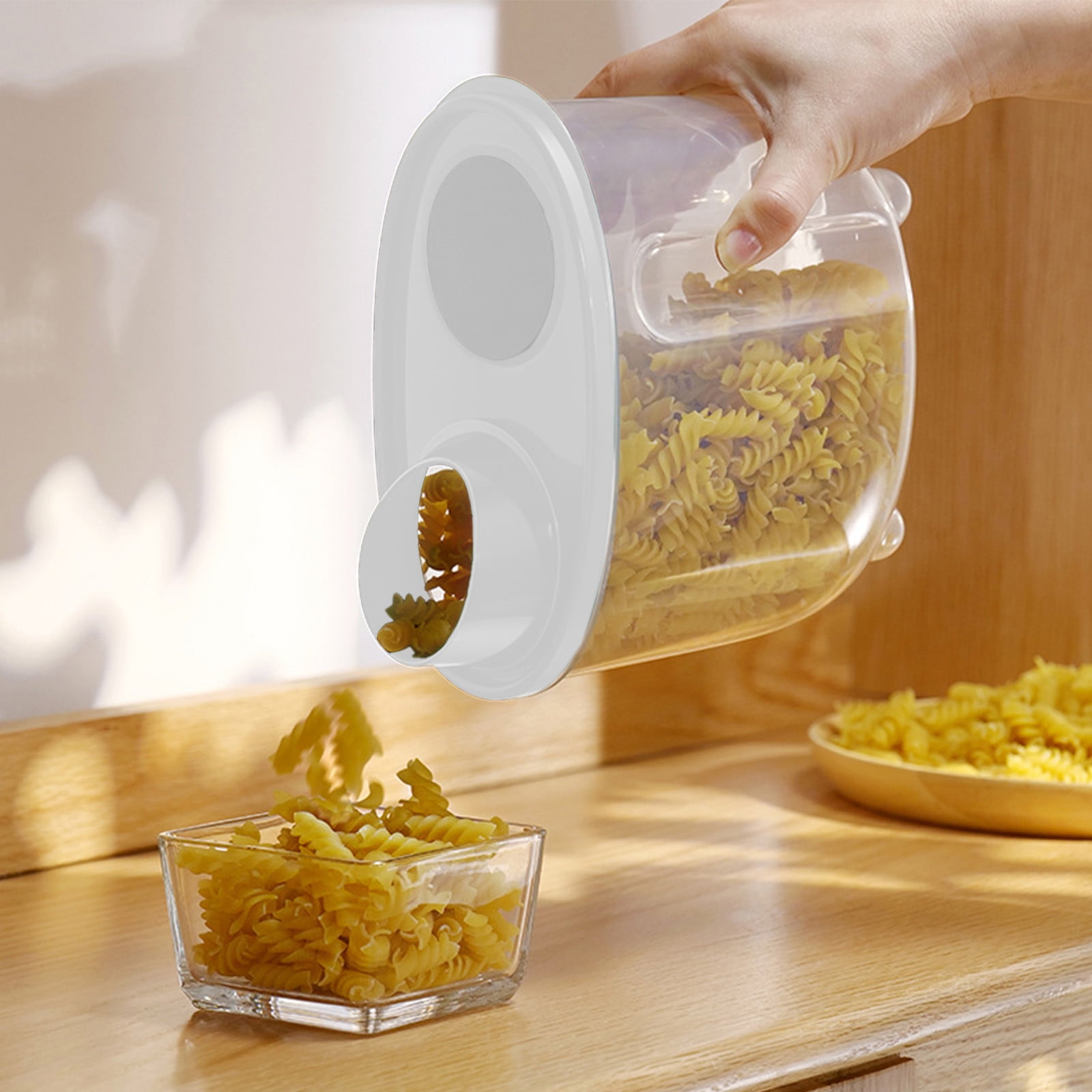 Large Plastic Food Storage Containers with Latching Lid - Stackable ...