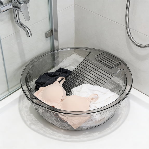Large Plastic Laundry Basin with Rubbing Board - Multifunctional ...