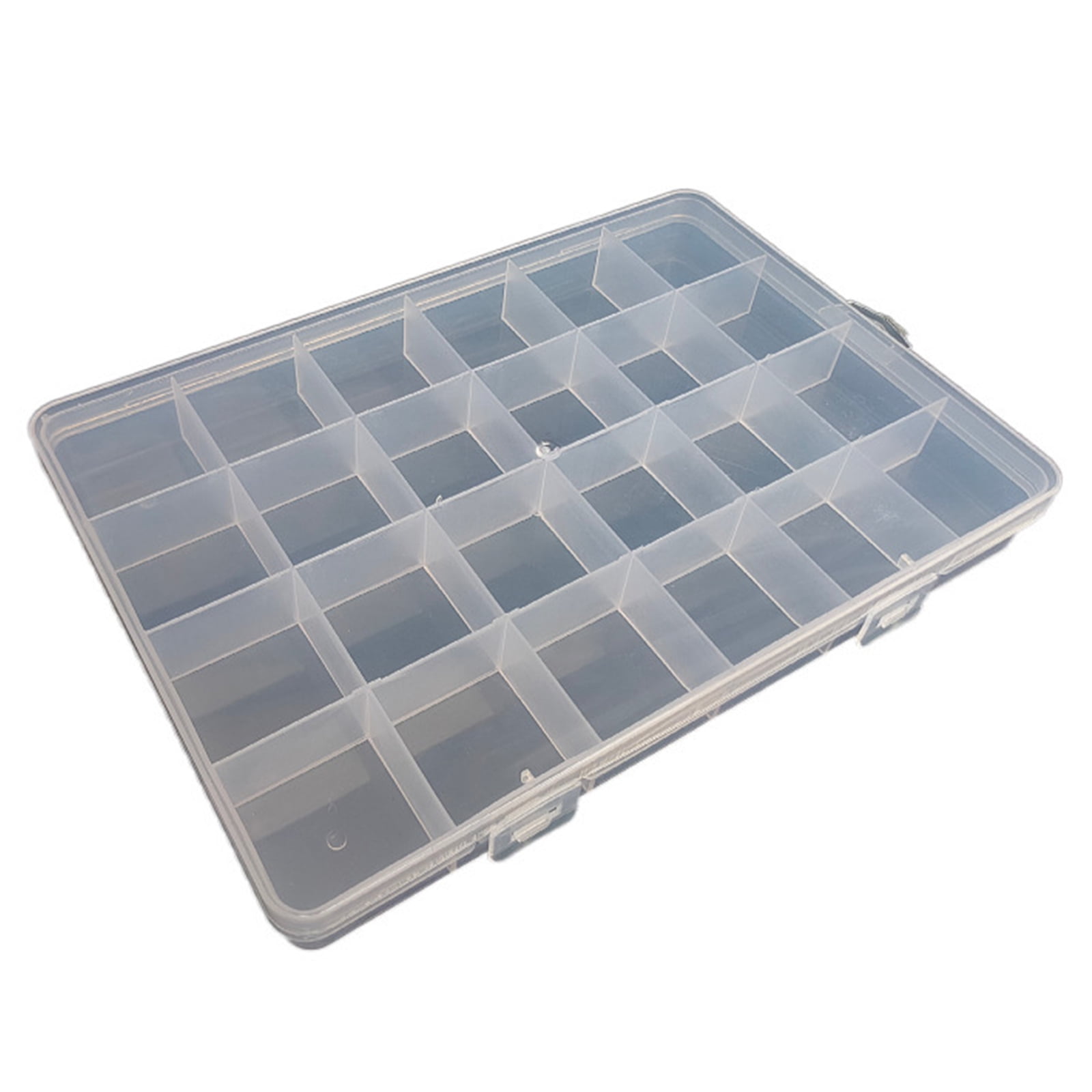 Large Plastic Organizer Box 24 Compartments Container Storage Box ...