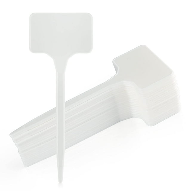 Large Plastic Plant Labels 6 Inch 50 Pack White Sturdy Extra Large T ...