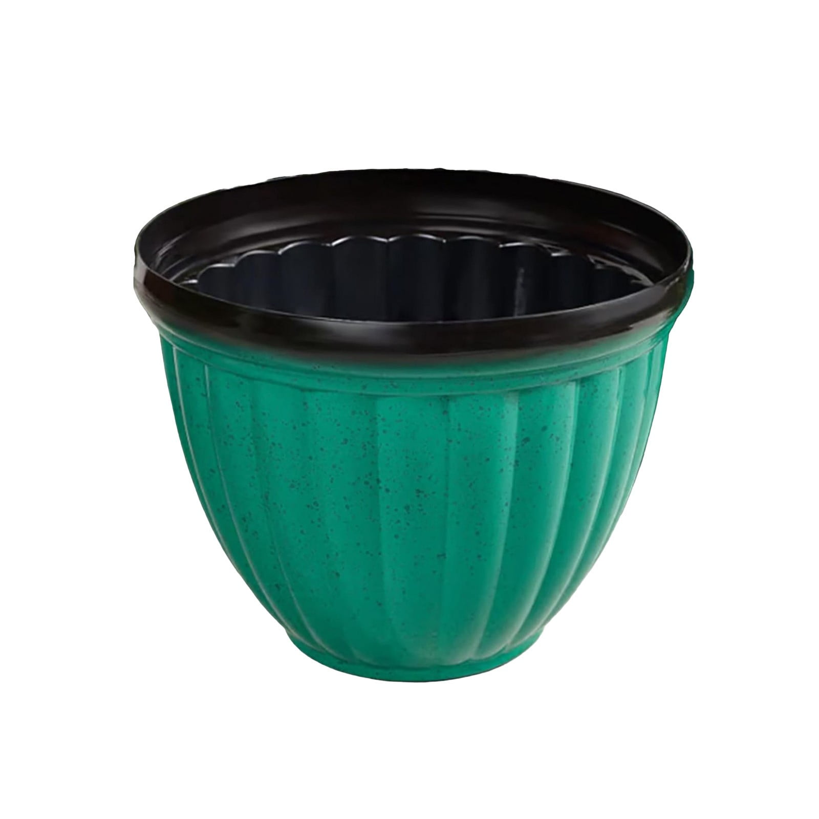 Large Plastic Planter Pots Outdoor - 24" Ribbed Flower Pots with ...