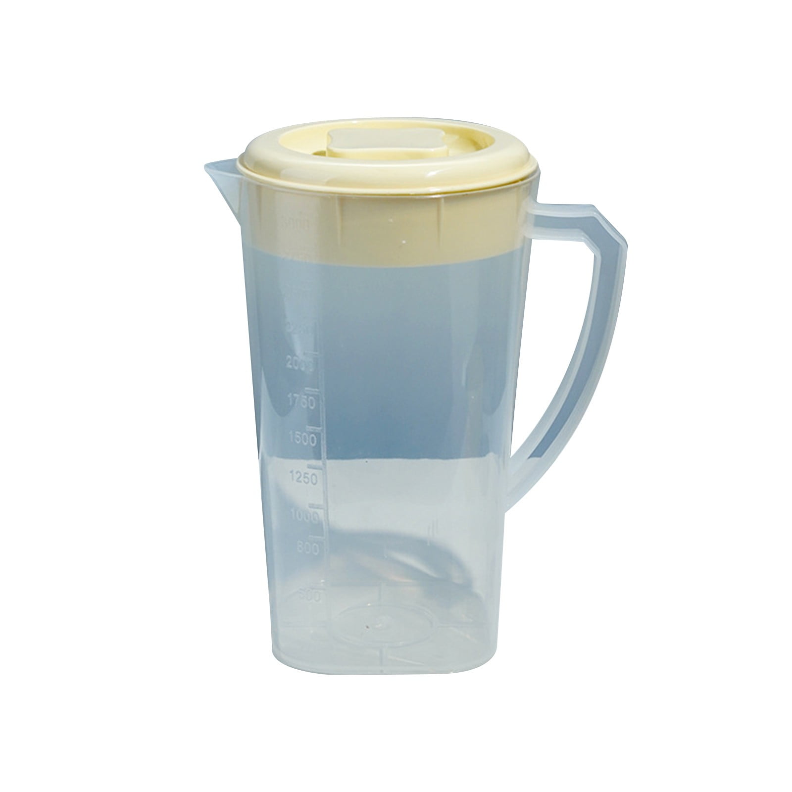 Large Plastic Plastic Straining Pitcher with Lid, Clear Water Carafe ...