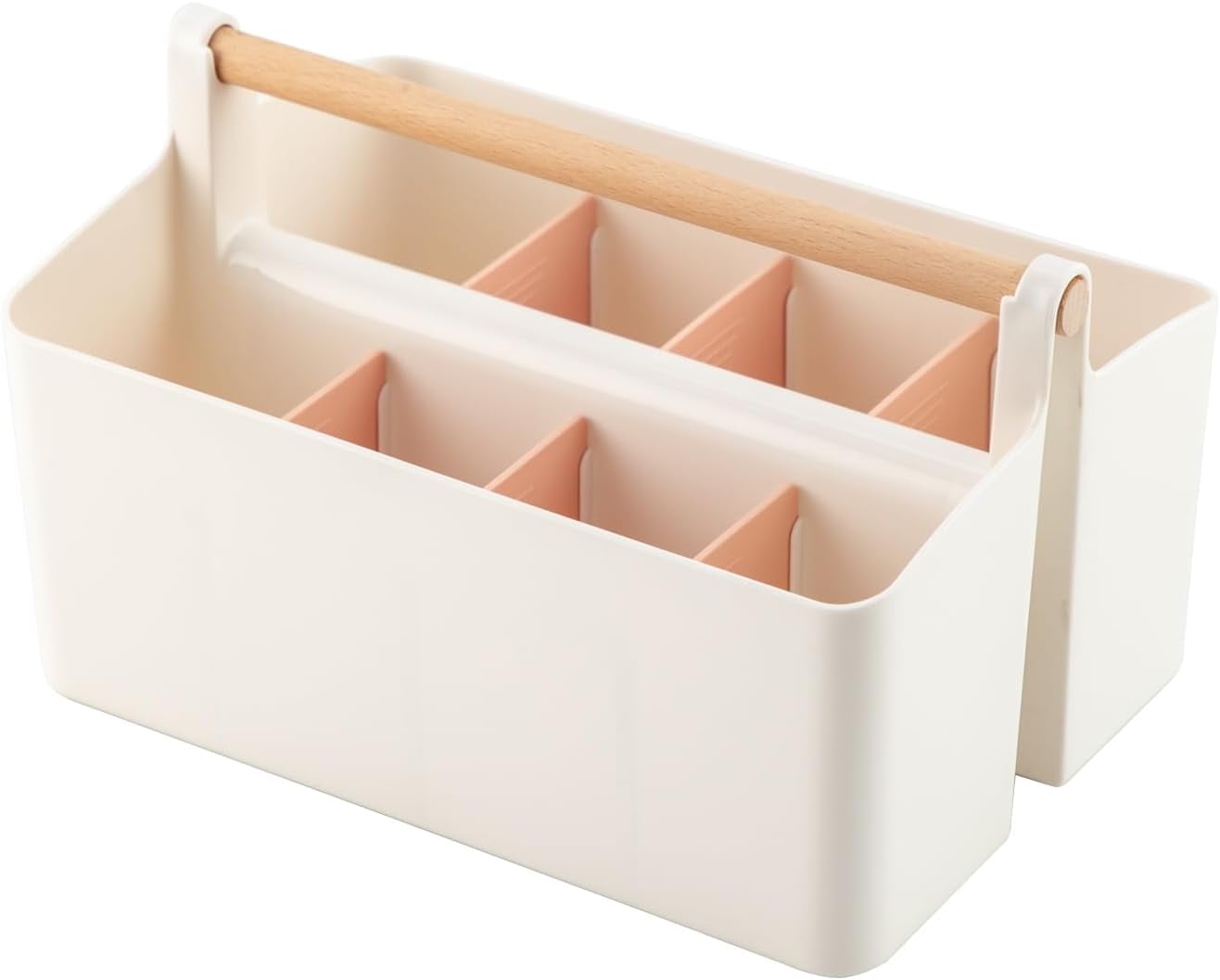 Large Plastic Portable Caddy with Handle, Storage Organizer Bin with ...