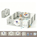 Large Play Yard Baby Playpen with Mat Baby Play Fence for Babies ...