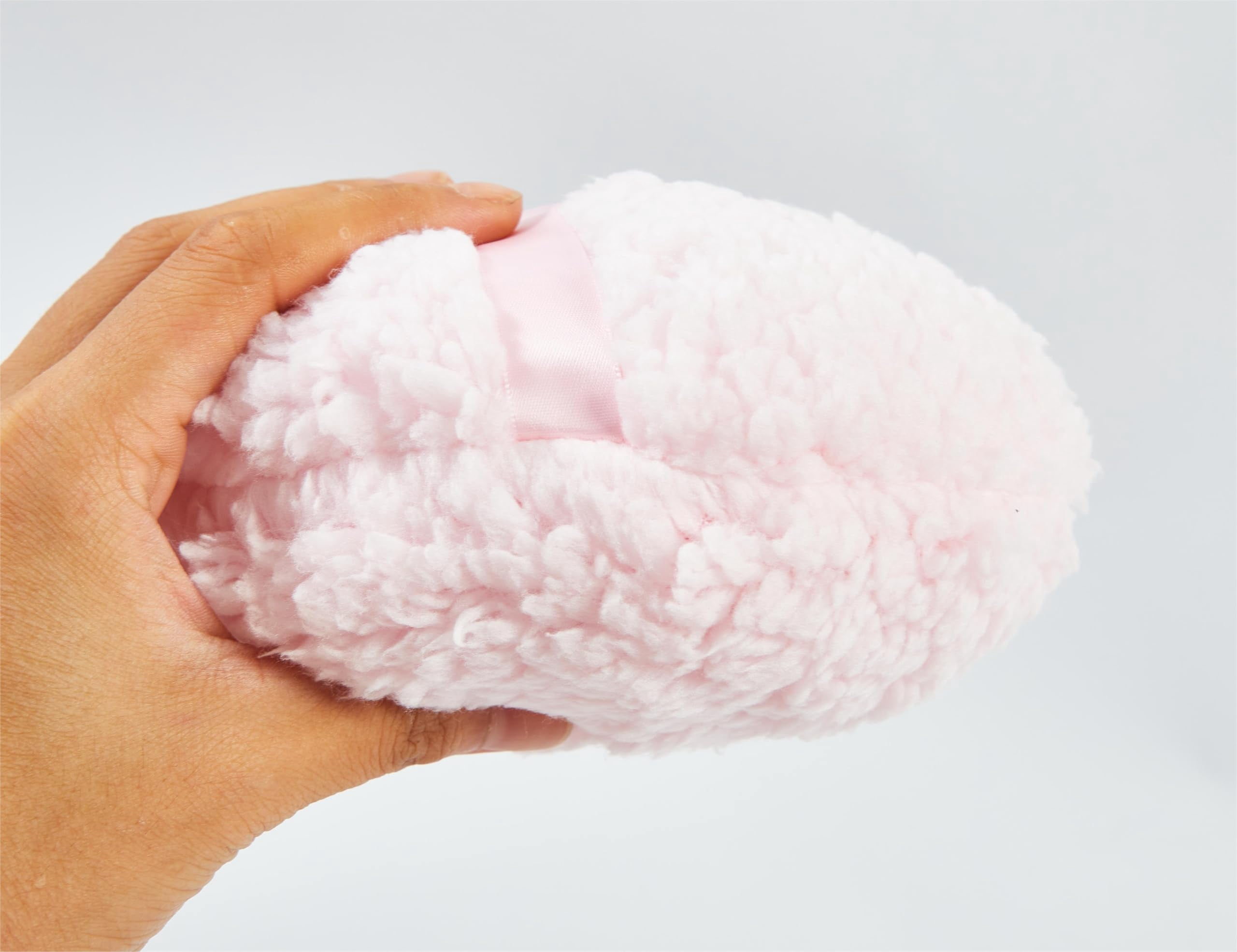 Large Plush Body Puff, Soft Reusable Face Body Powder Puff Dusting ...