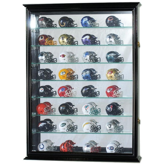 32 Pocket Pro Mini Helmet Display Case Cabinet - Walmart.com