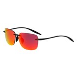 Large Polarized 150mm Wide Fitment Rimless Rectangle Sunglasses Men ...