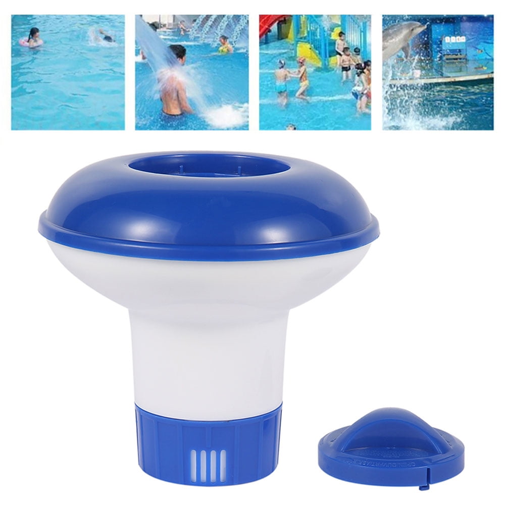 Walmart Swimming Pool Floating Chemical Tablet Holder with Thermometer ...
