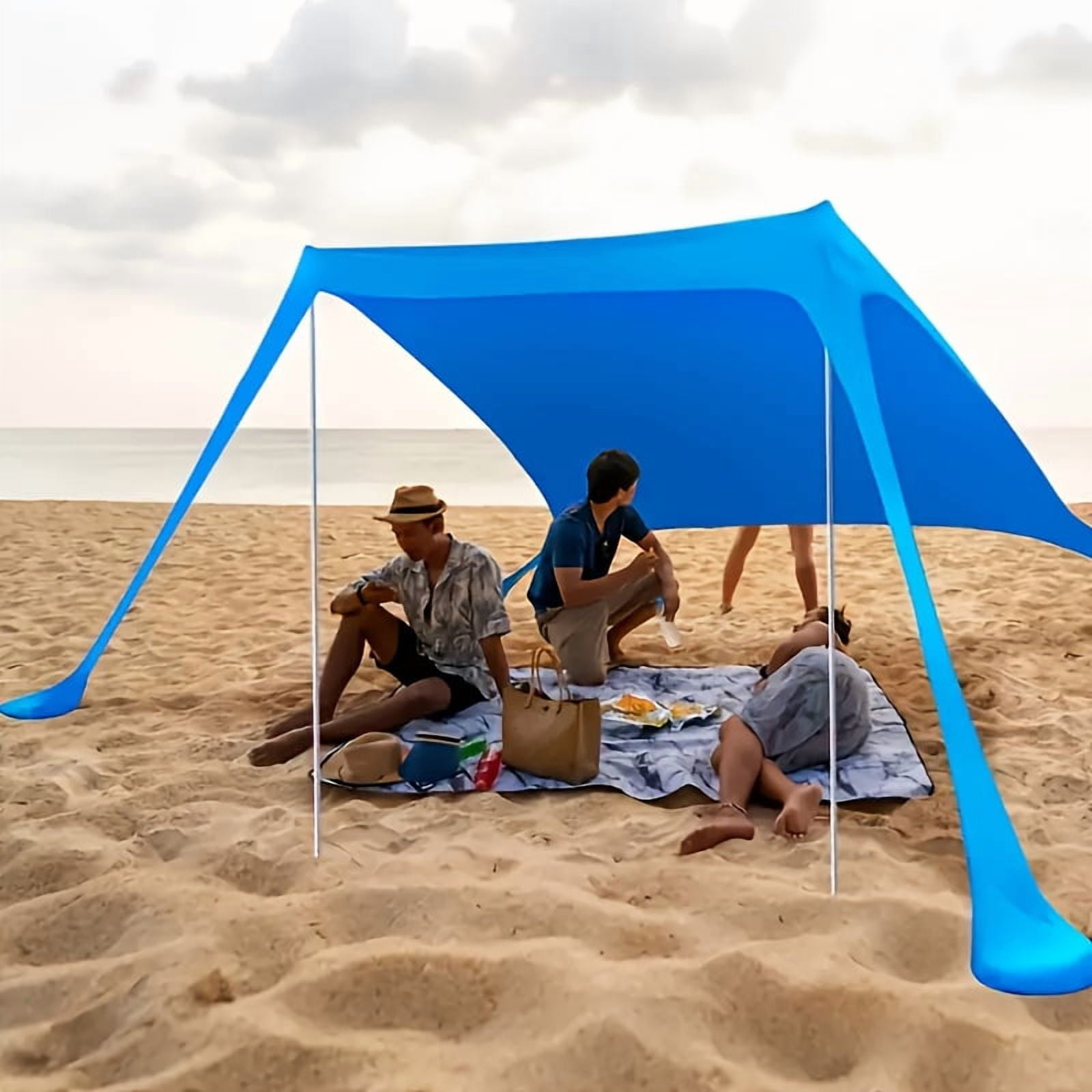 Large Pop-Up Beach Tent Sun Shelter - Lightweight Portable Canopy for 4 ...