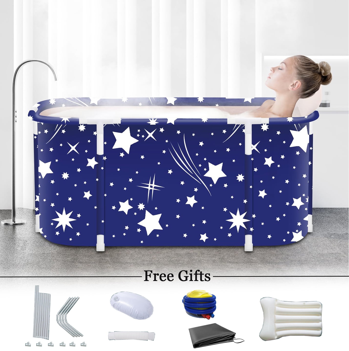 Large Portable Bathtub Portable Ice Bathtub Hot Bathtub Eco-Friendly ...