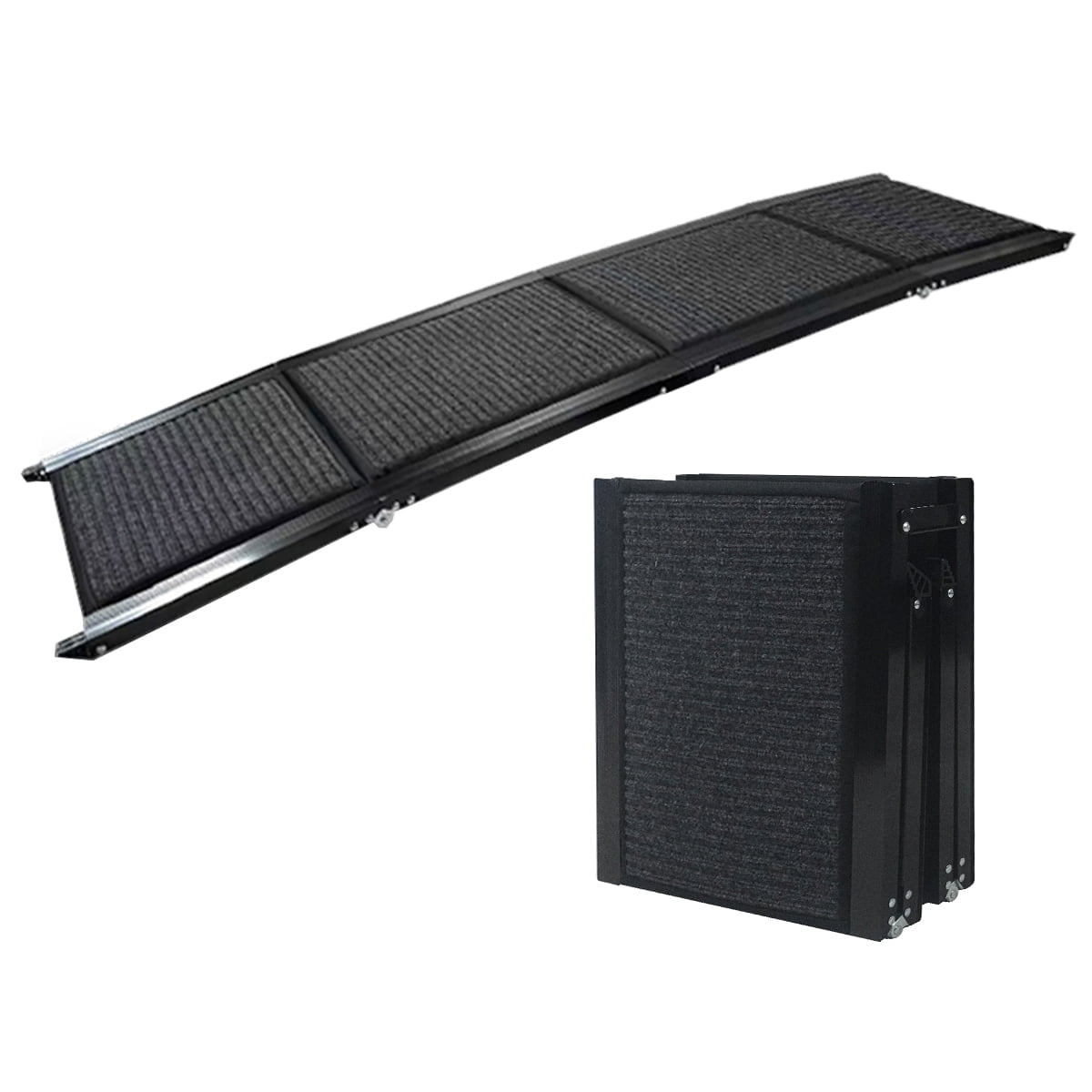 Large Portable Folding Pet Stair Ramp with Non-Slip Carpet,Outdoor Dog ...