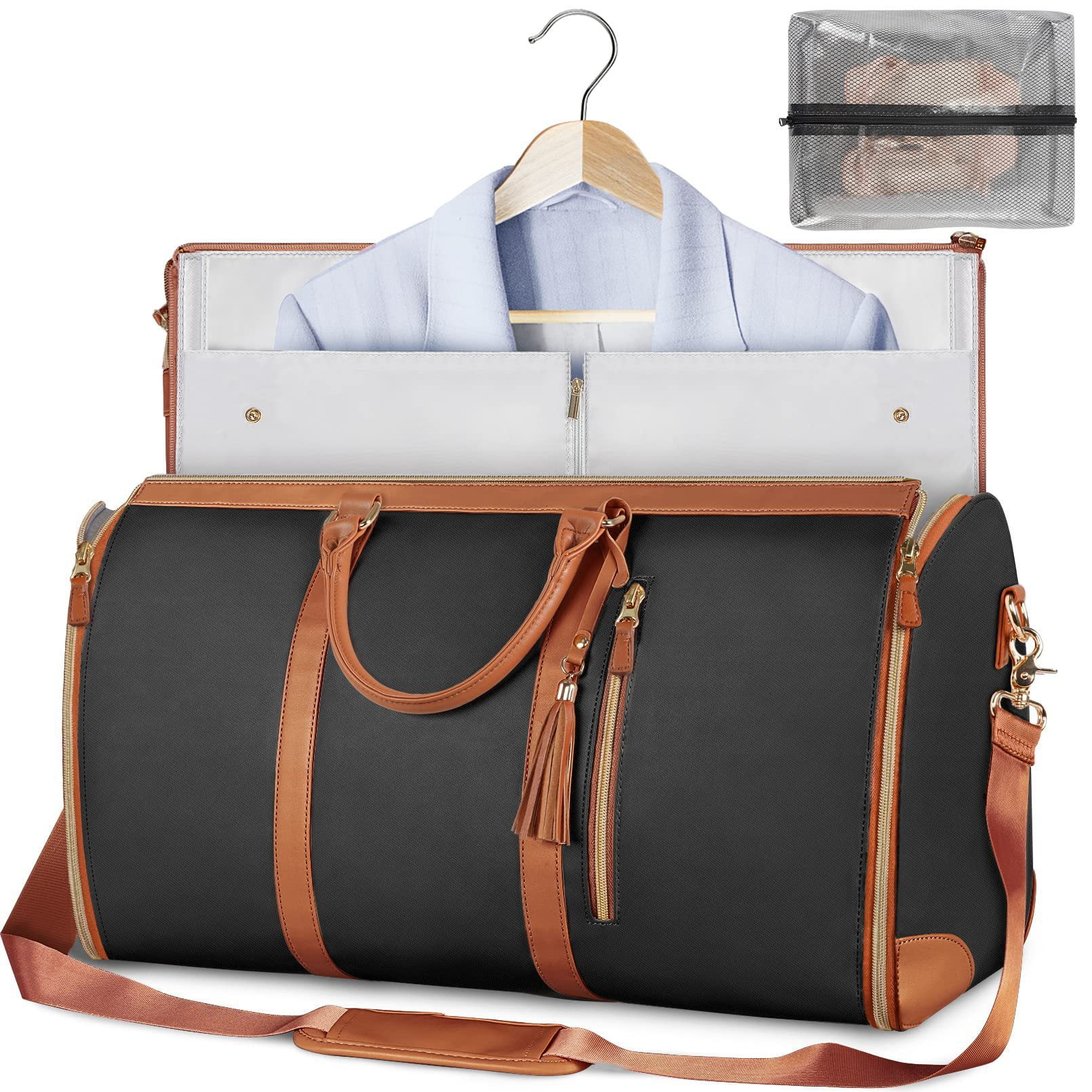 Large Portable Folding Women's Garment Bag for Travel, Carry On Garment ...