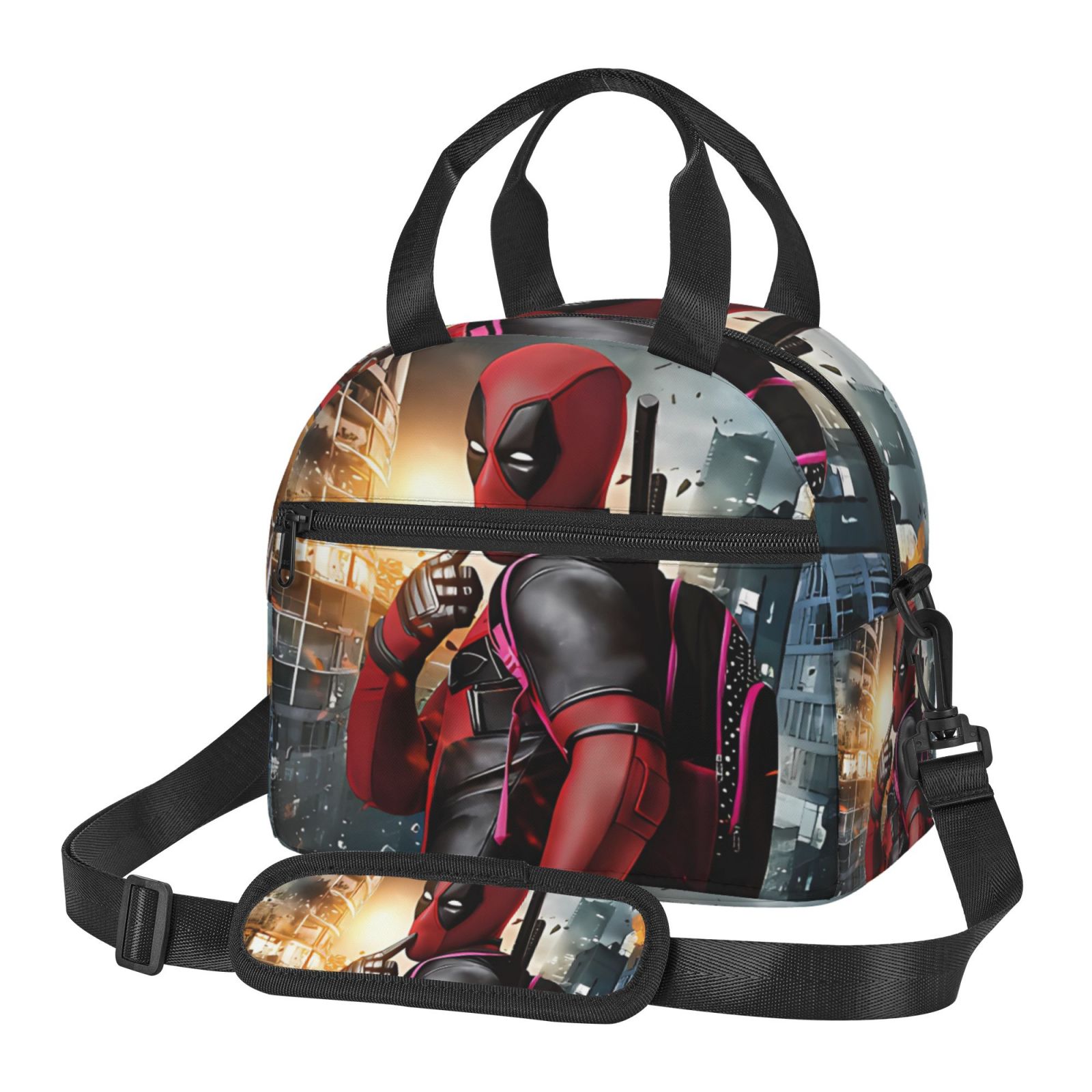 Large Portable Thermal Lunch Bag Deadpool Insulated Portable Reusable ...