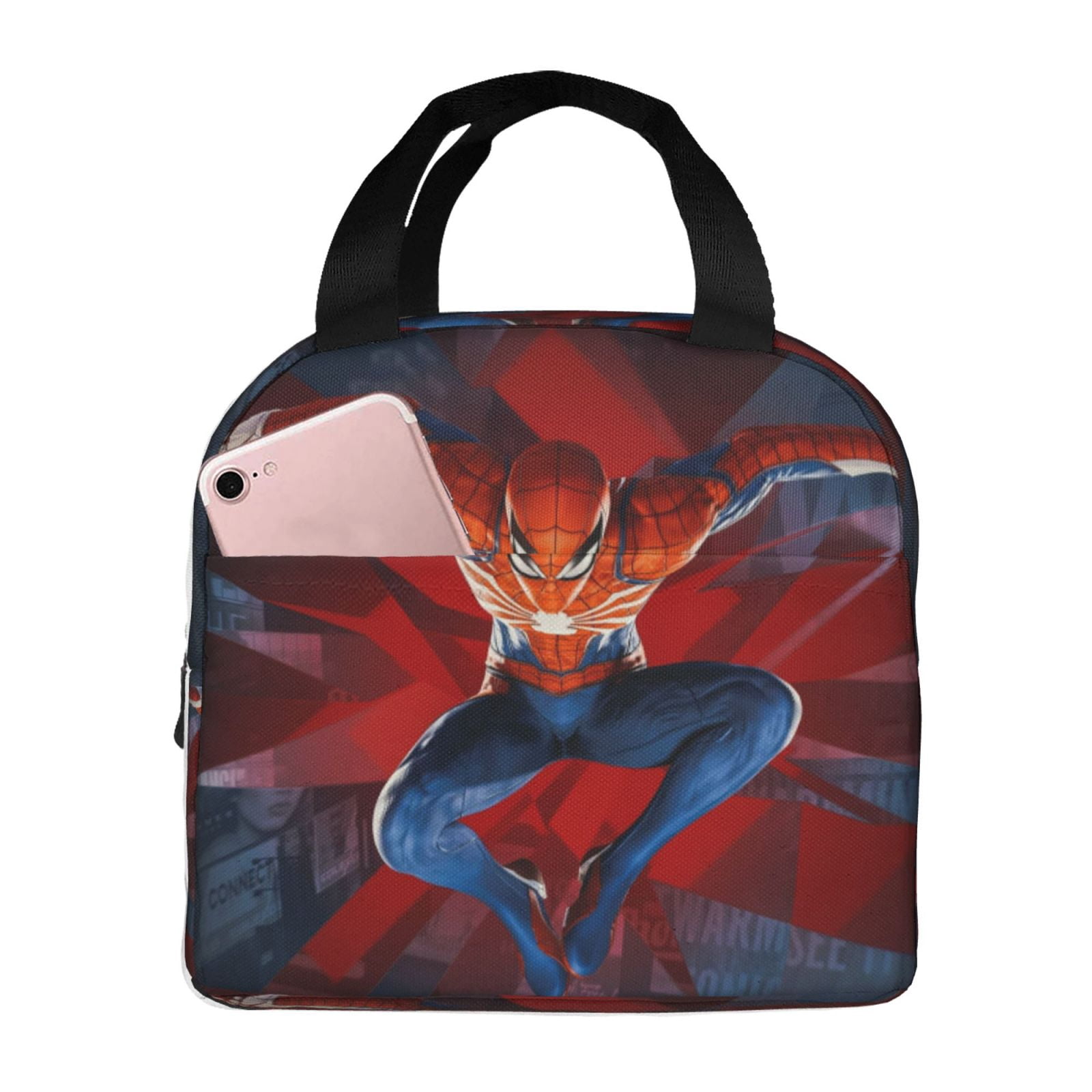 Large Portable Thermal Lunch Bag Spiderman Insulated Portable Reusable ...