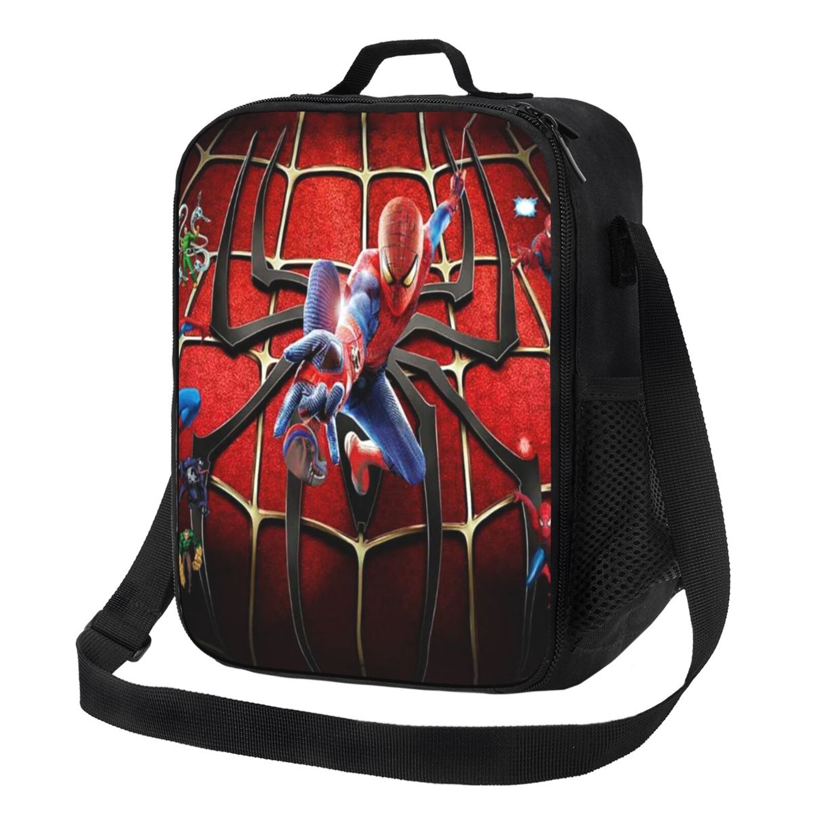 Large Portable Thermal Lunch Bag Spiderman Insulated Portable Reusable ...