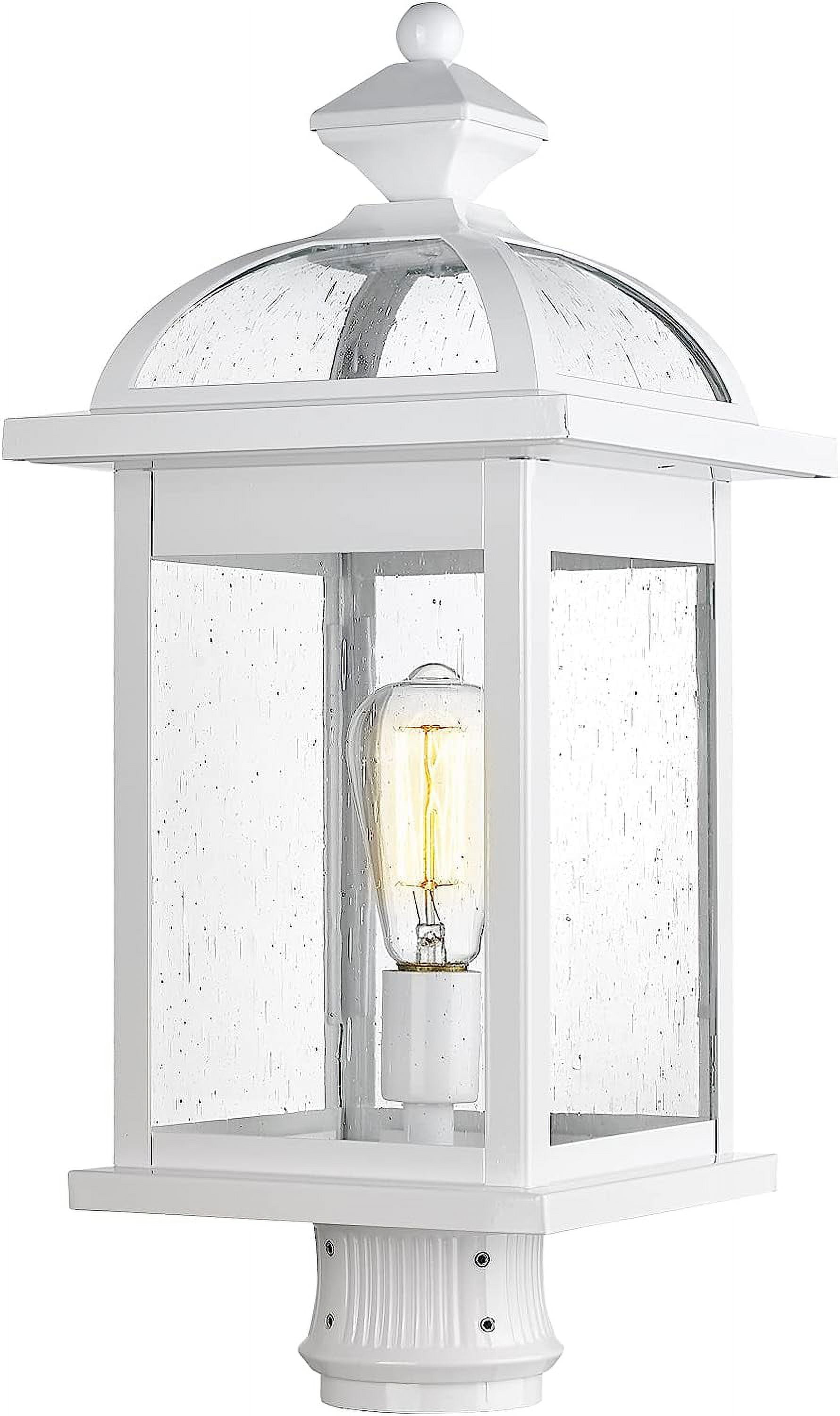 Large Post Lights 22inch Outdoor Lamp Post Light Fixture with Seeded ...