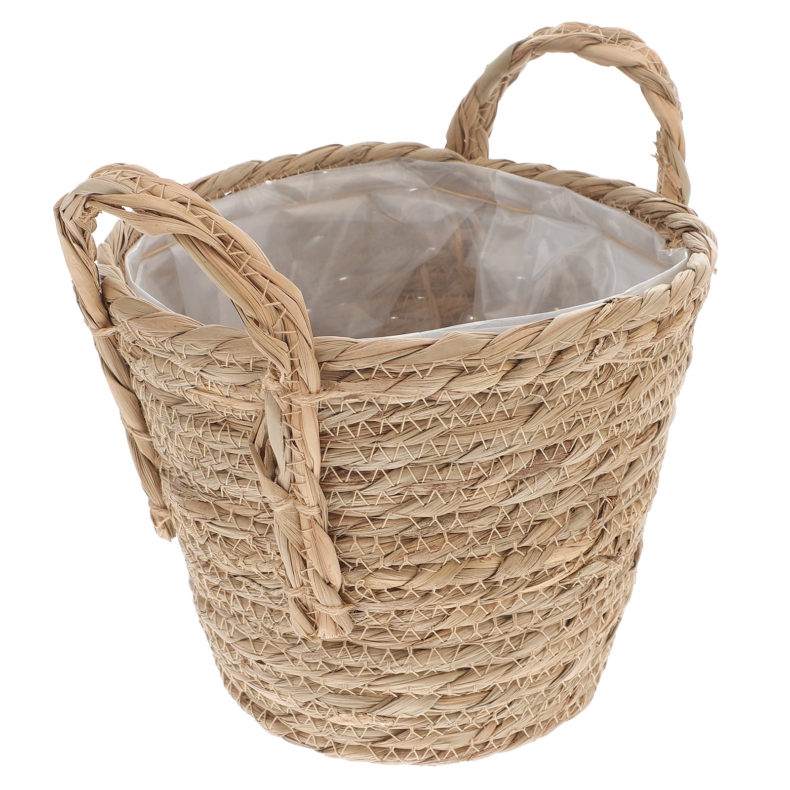 Large Pot Cover Basket for Plants Straw Flower Multipurpose Durable ...