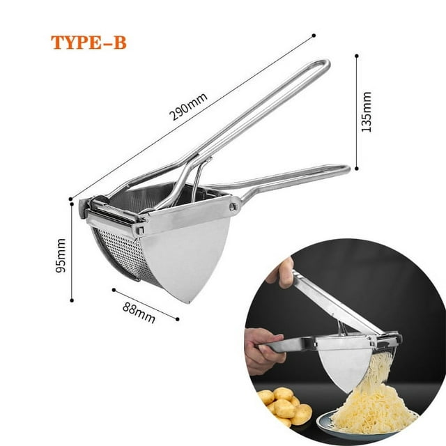 Large Potato Ricer, Heavy Duty Stainless Steel Potato Masher and Ricer ...