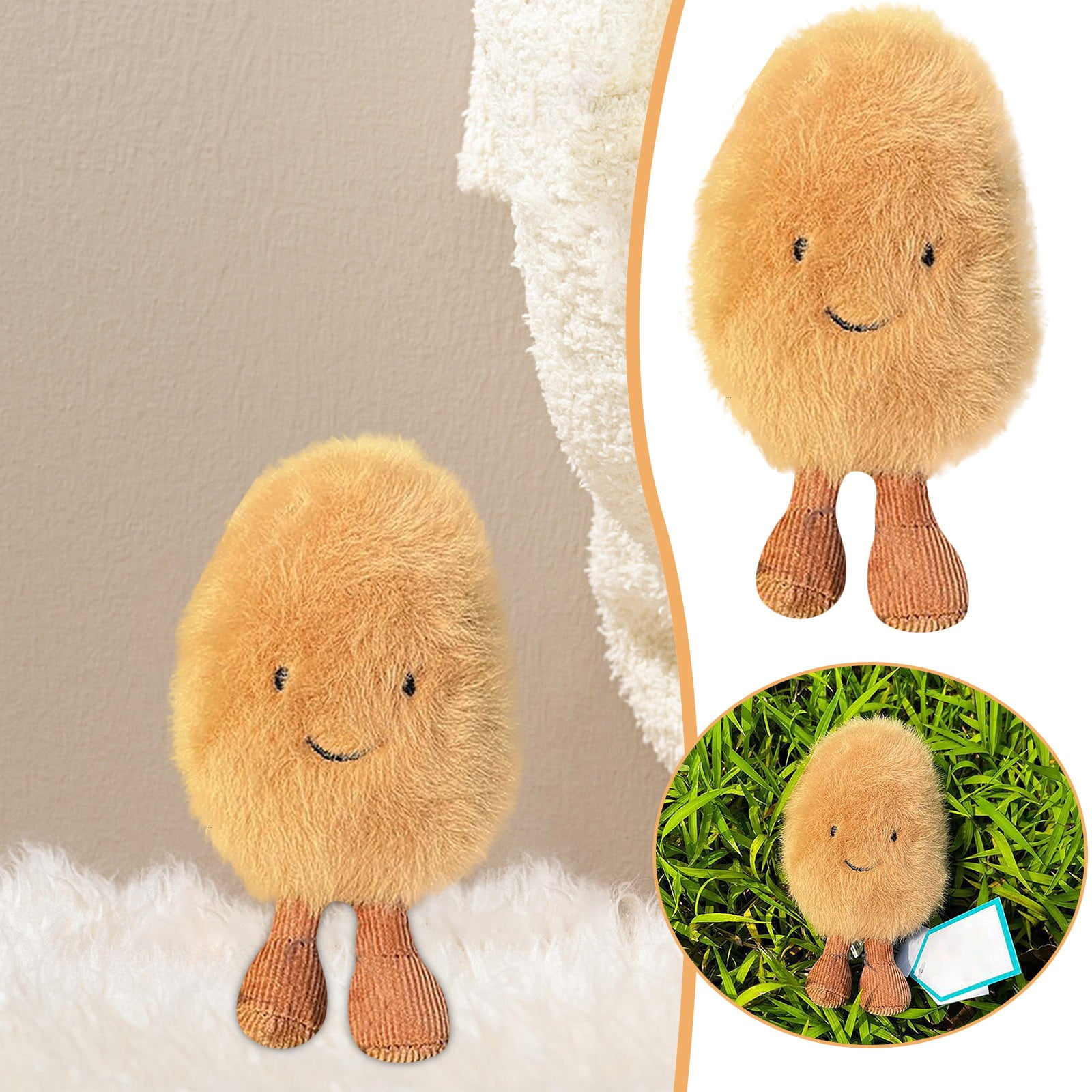 Large Potato Stuffed Animal - 10.23'' Kawaii Potato Plush - Plushy and ...