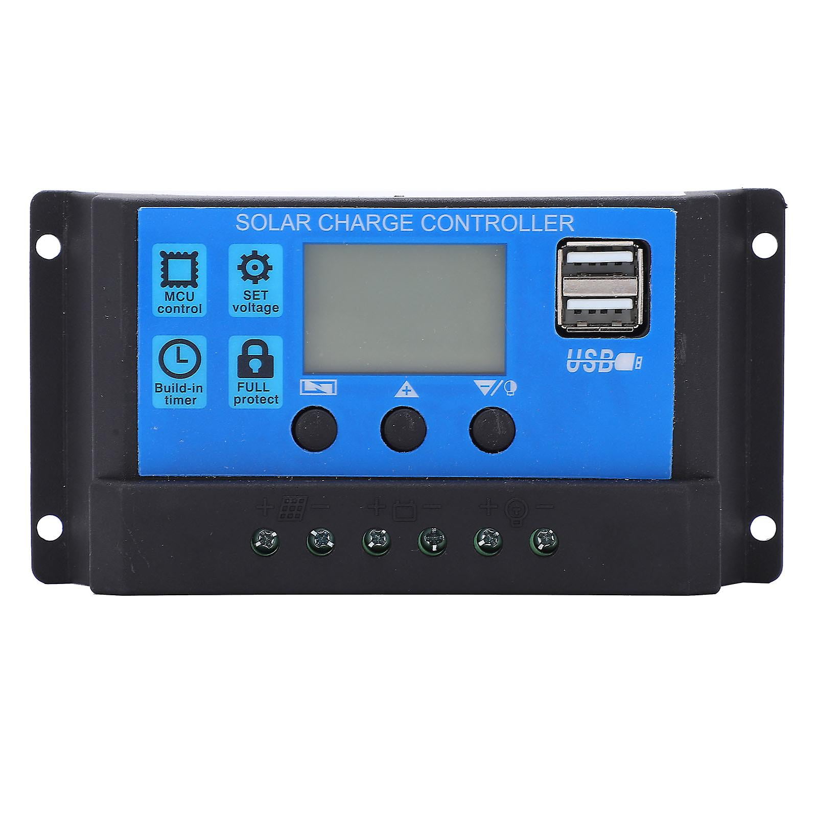 Large Power MPPT Solar Charge Controller with LCD HD Display and 5V 3A ...