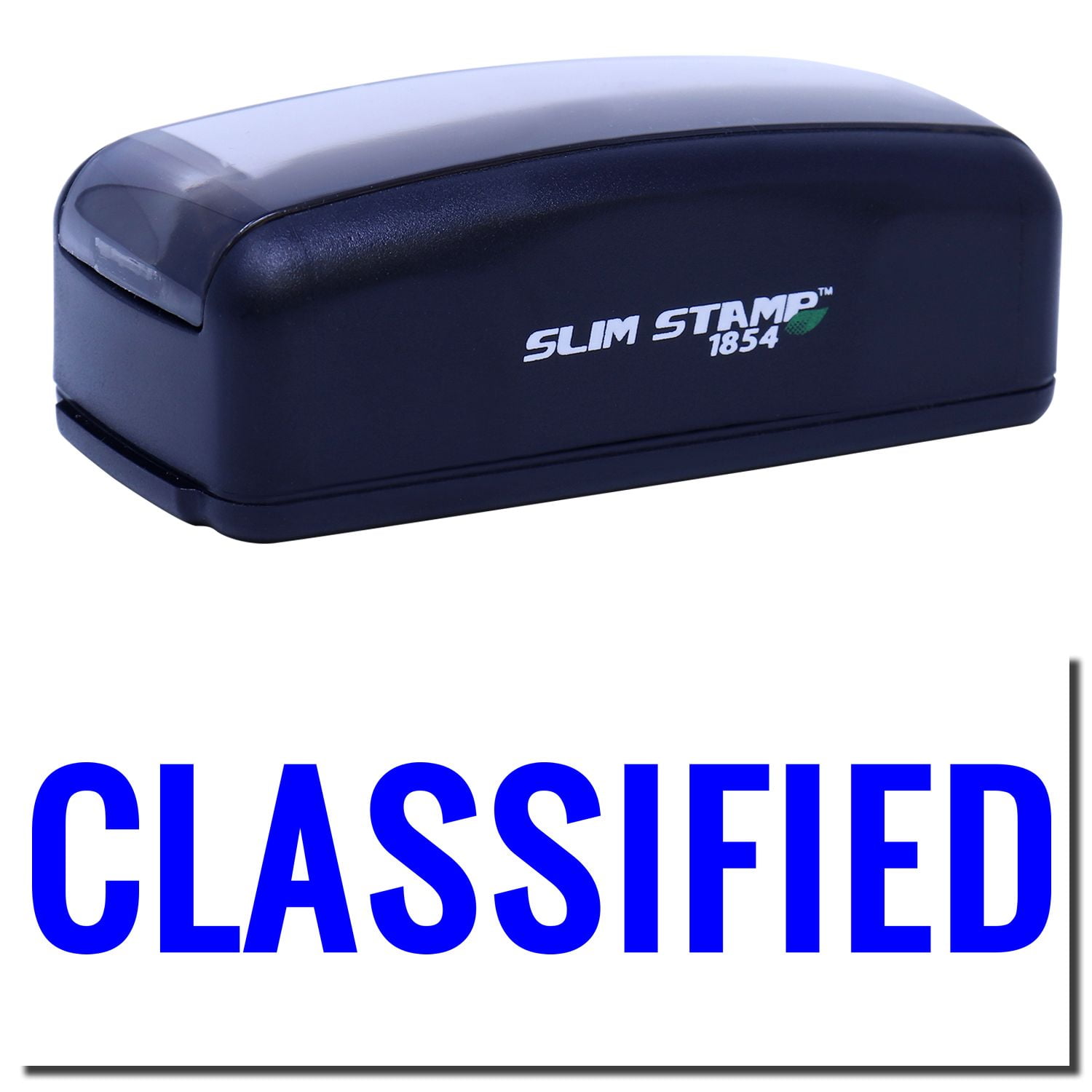 Large Pre-Inked Classified Stamp, Slim 1854, Ultra Slim Design ...