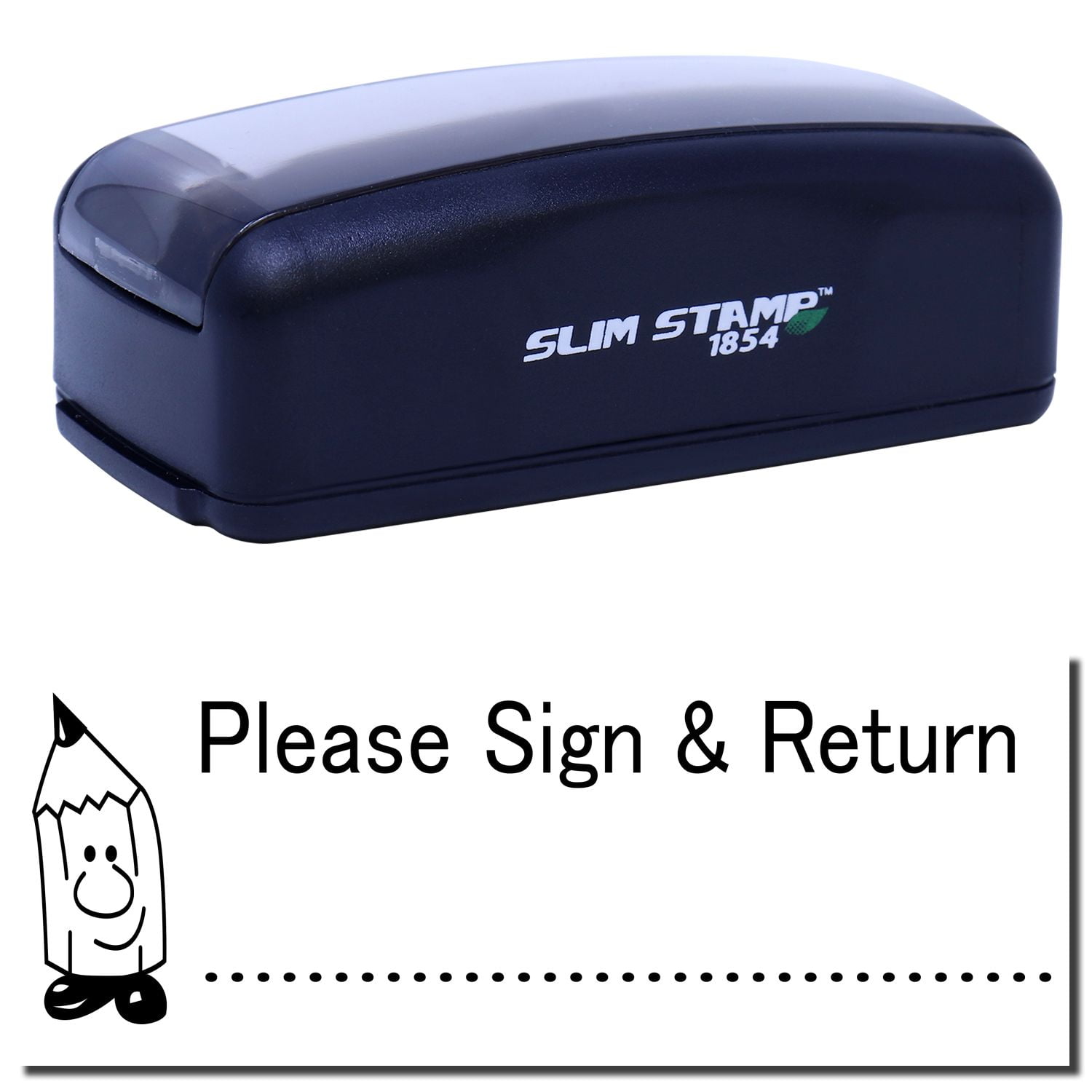 Large Pre-Inked Please Sign and Return Stamp, Slim 1854, Ultra Slim ...