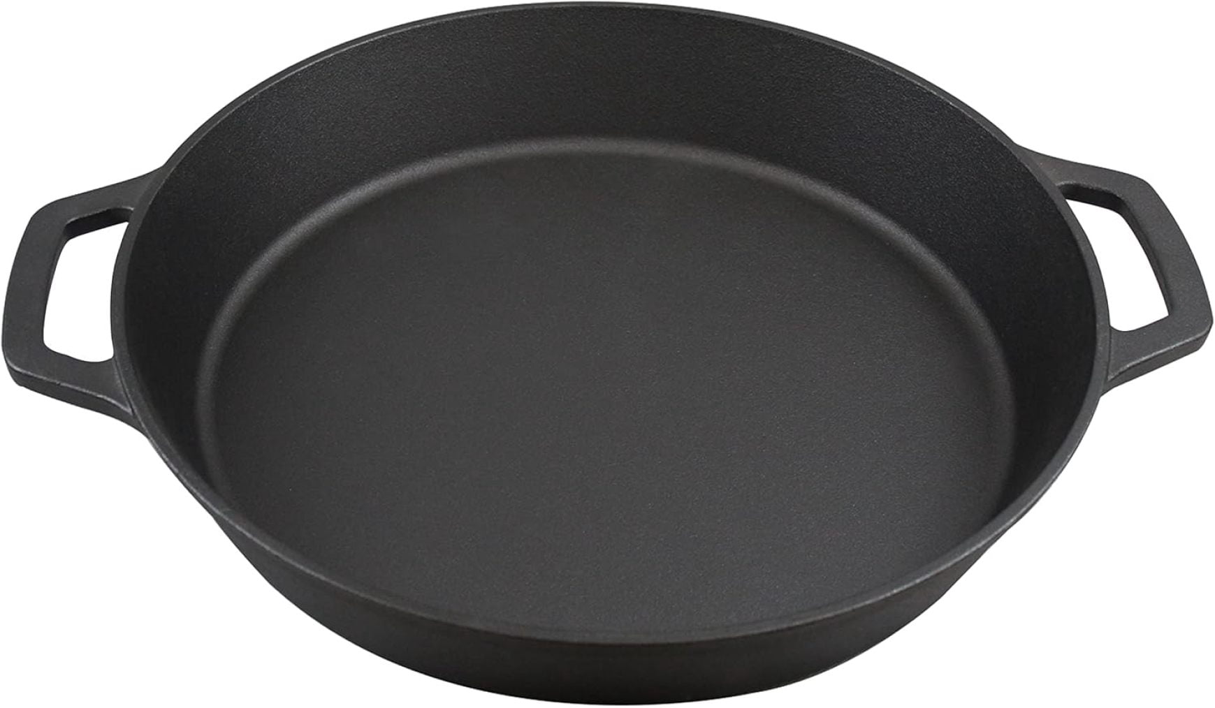 Large Pre-Seasoned Cast iron Skillet 17" Dual handle,Commercial grade ...