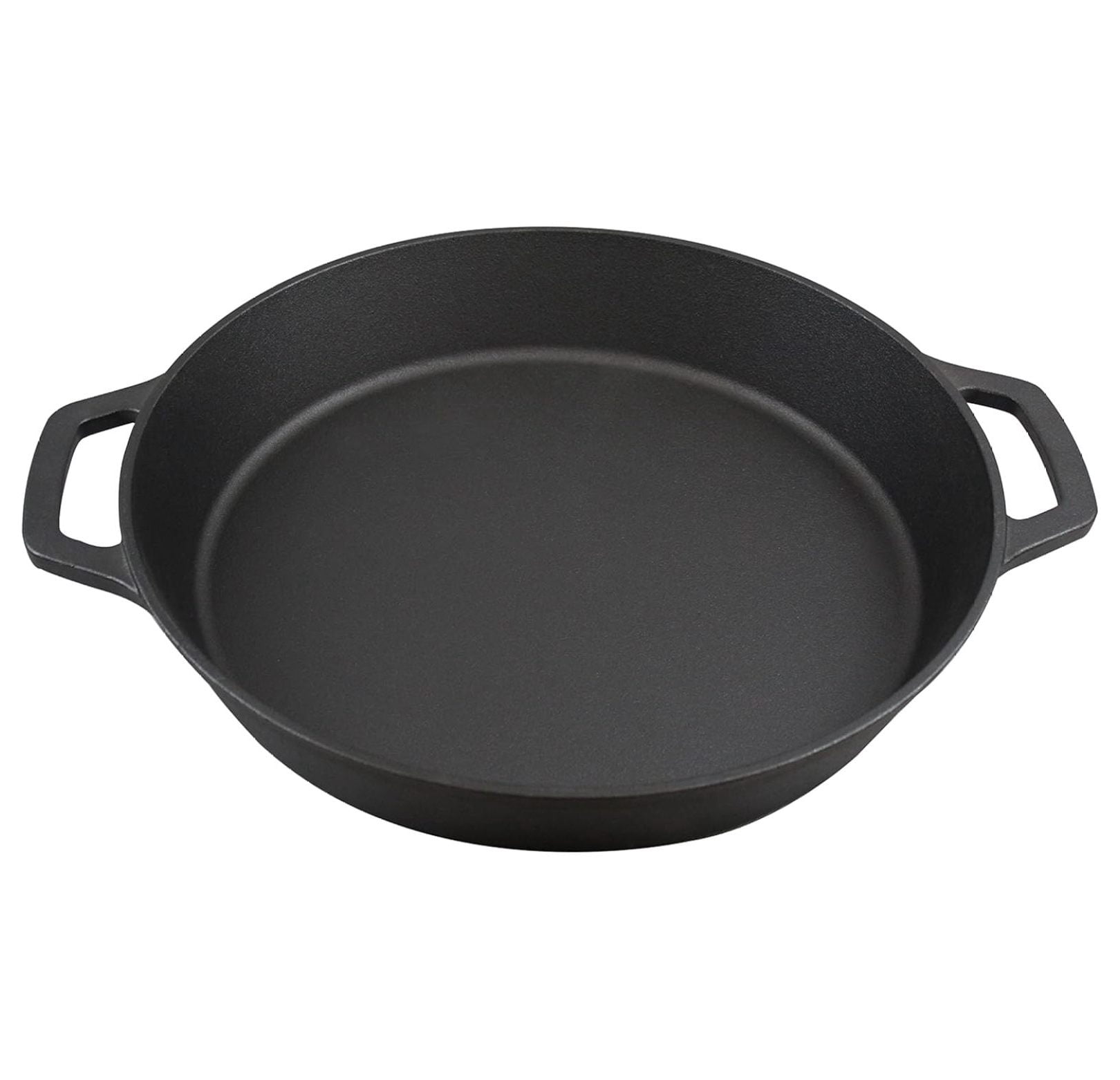 Large Pre-Seasoned Cast iron Skillet 17" Dual handle, grade Outdoor ...