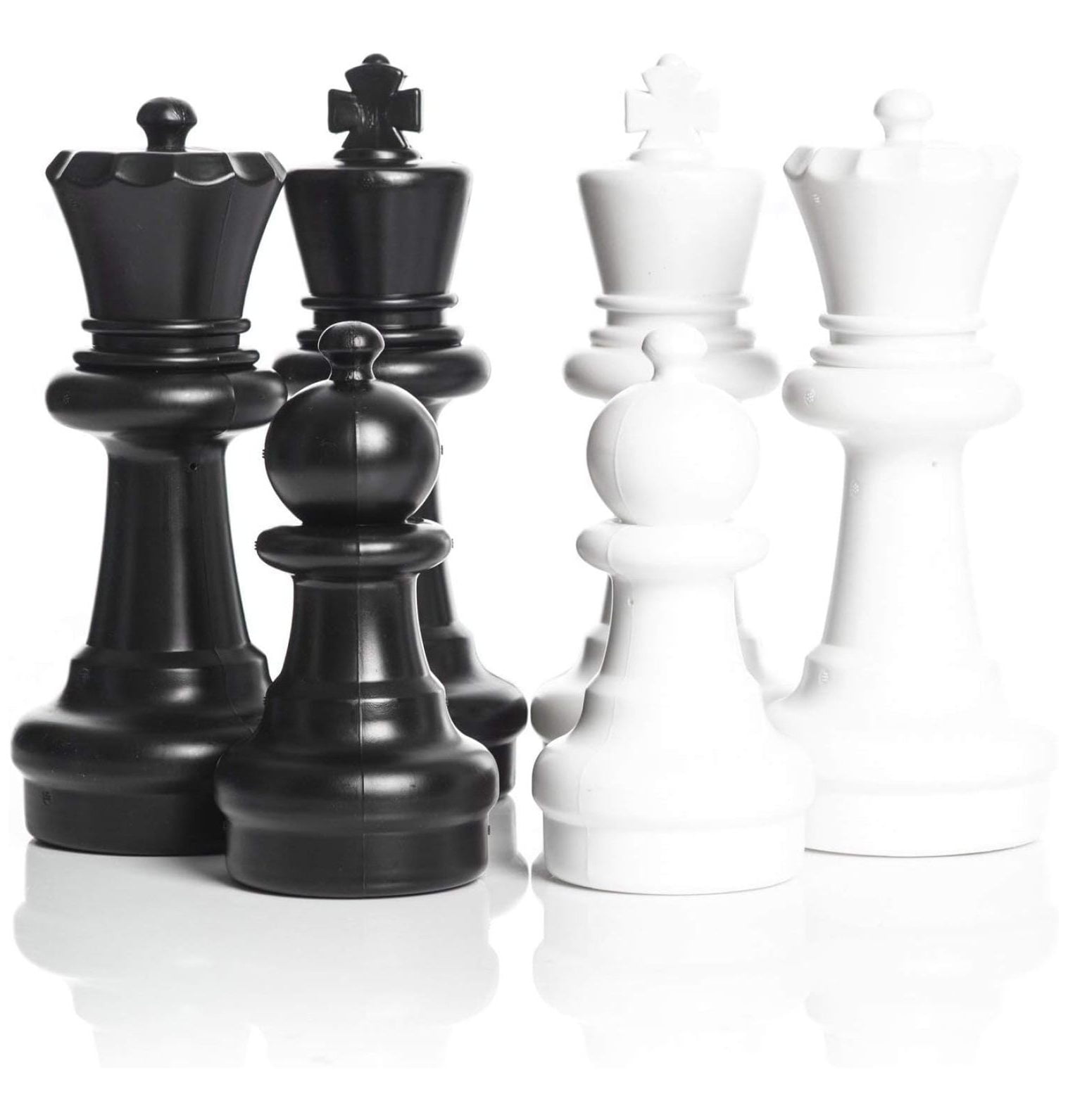 Large Premium Chess Pieces Complete Set with 12 Inch Tall King - Black ...