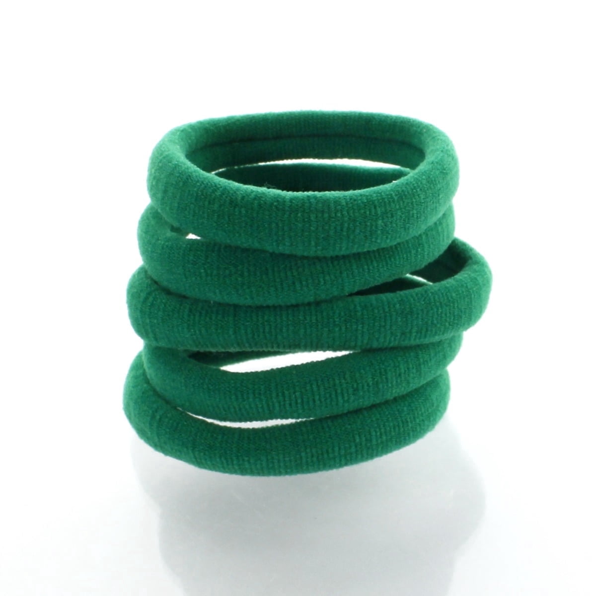 Large Premium Ponytail Hair Bands Emerald Green 20pcs - Walmart.com
