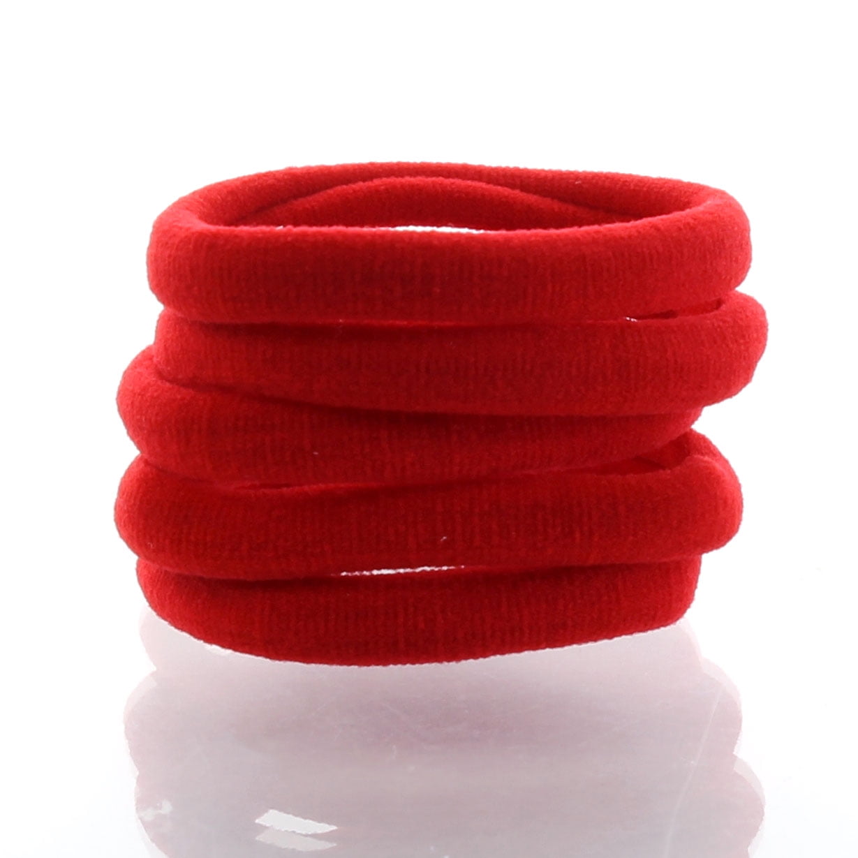 Large Premium Ponytail Hair Bands Red 20pcs - Walmart.com