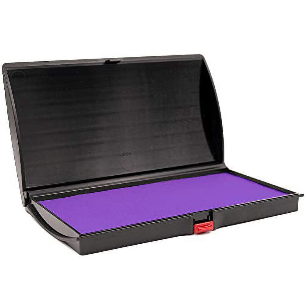 Large Premium Purple Ink Stamp Pad - 3" by 6" - Quality Felt Pad ...