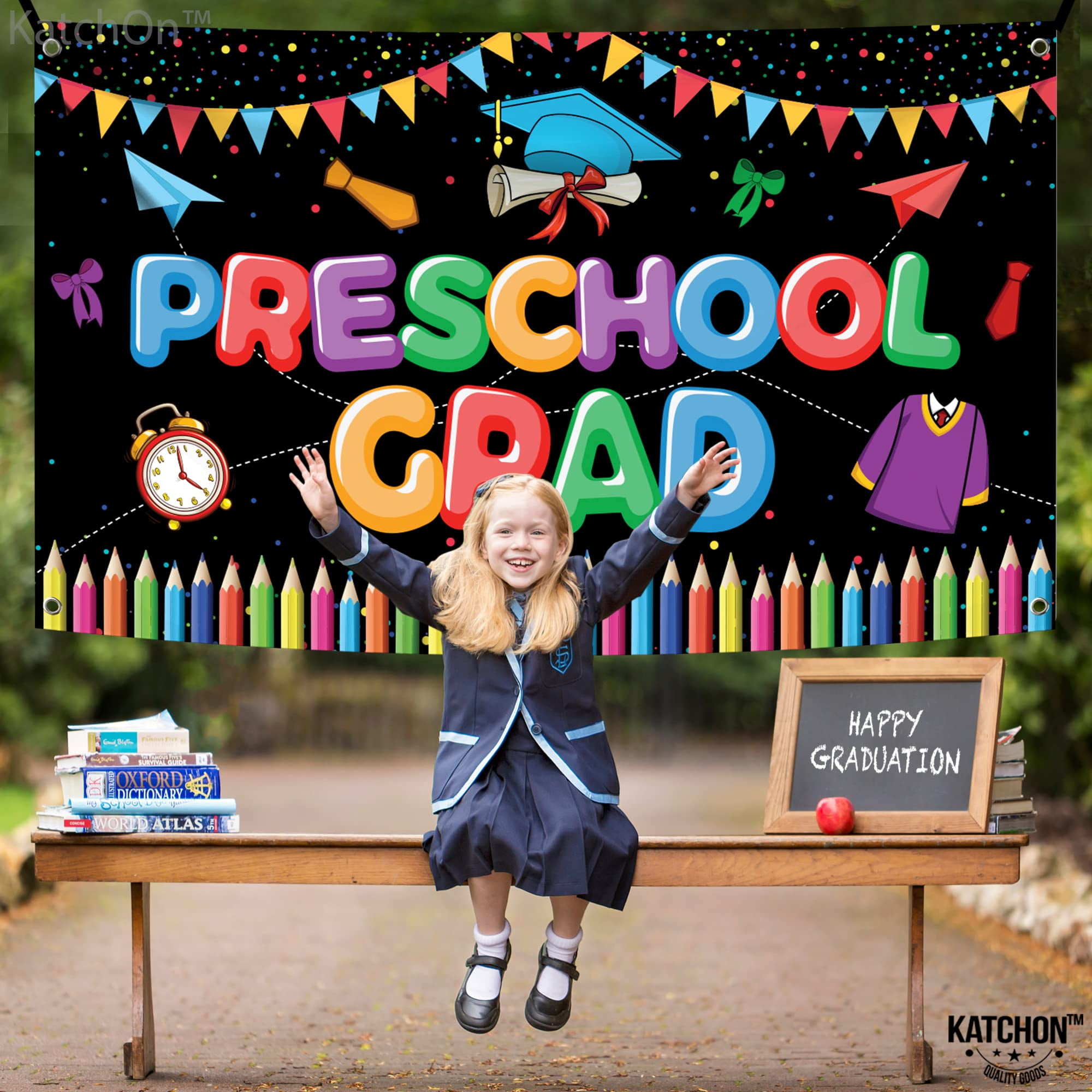 Large Preschool Graduation Backdrop Preschool Graduation Banner for ...