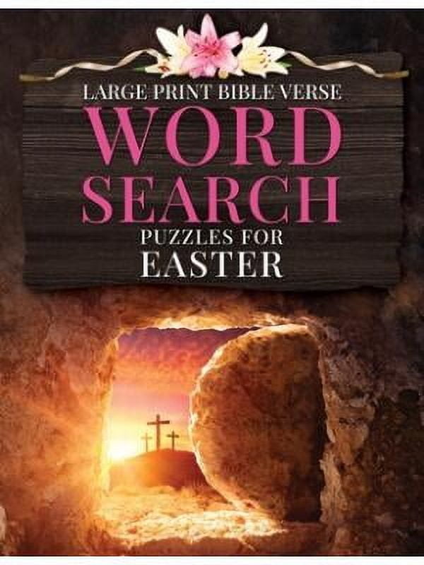 Large Print Bible Verse Word Search Puzzles for Easter : Learn ...