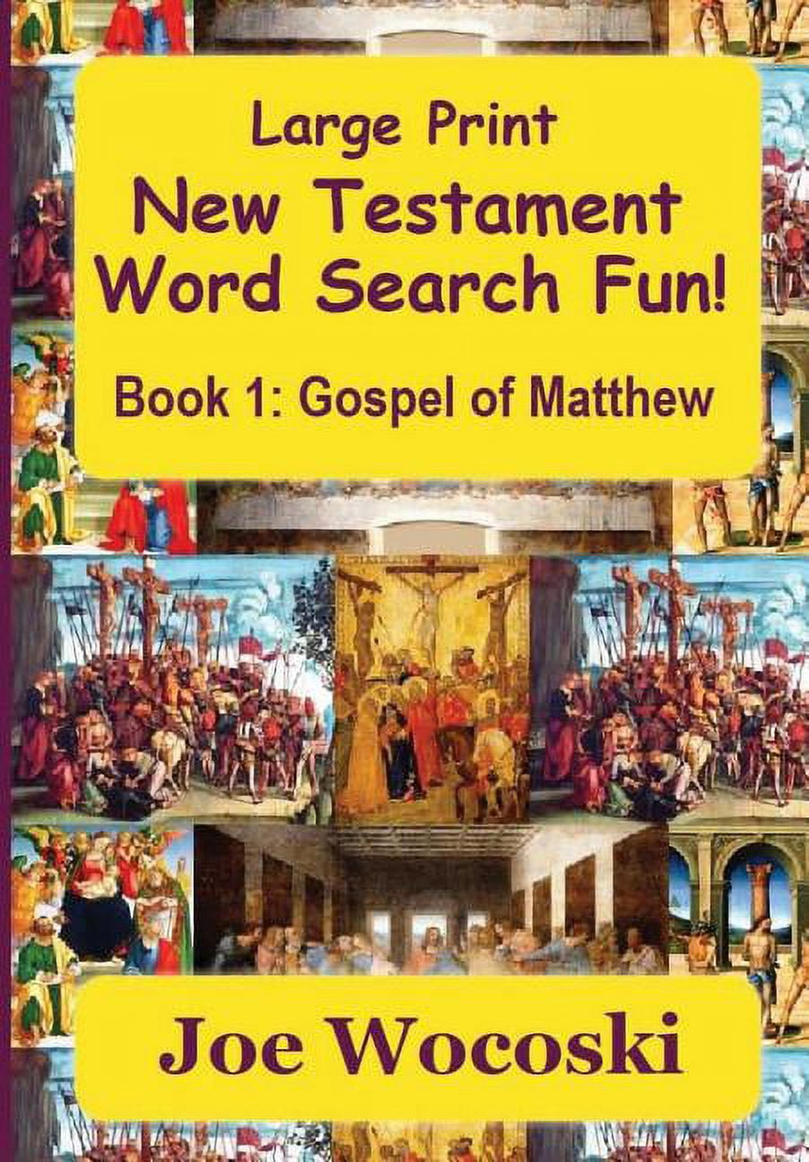 Large Print Bible Word Search Books: Large Print New Testament Word ...