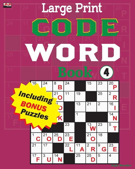 Large Print Code Word Book 4 - Walmart.com