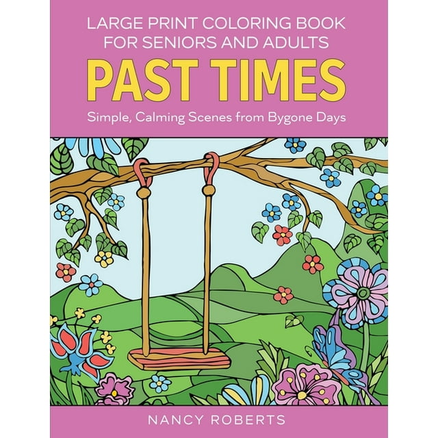 Large Print Coloring Books Large Print Coloring Book for Seniors and ...
