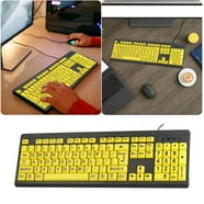 Azio New Vision Backlit USB Keyboard with Large Print keys 3 ...