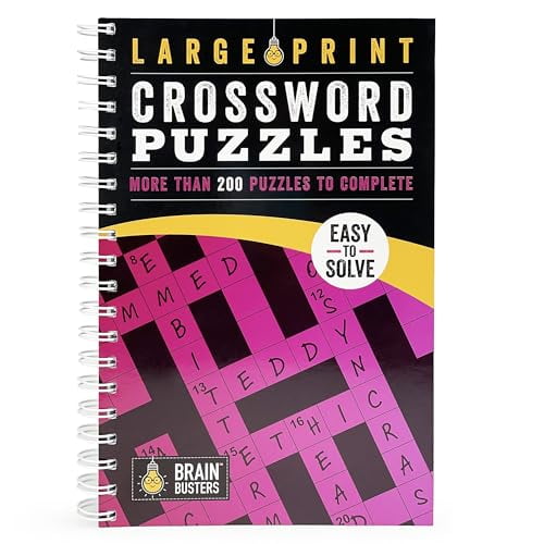 Pre-Owned Large Print Crossword Puzzles Pink: Over 200 Puzzles to ...