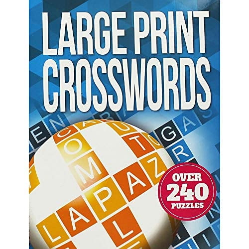 Large Print Crosswords: Over 240 Puzzles - Walmart.com