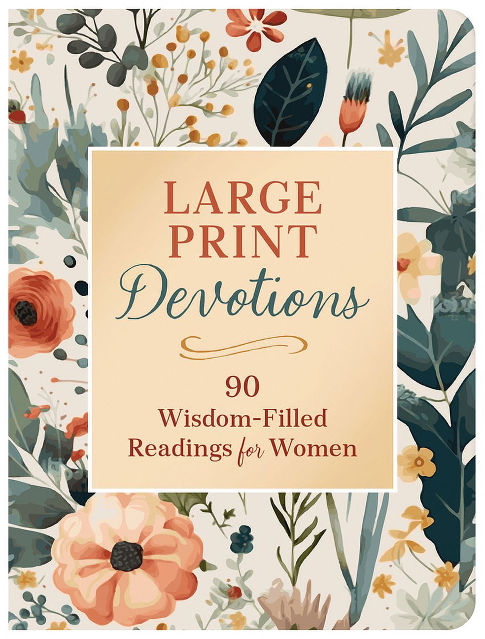Large Print Devotions: 90 Wisdom-Filled Readings for Women, (Paperback ...