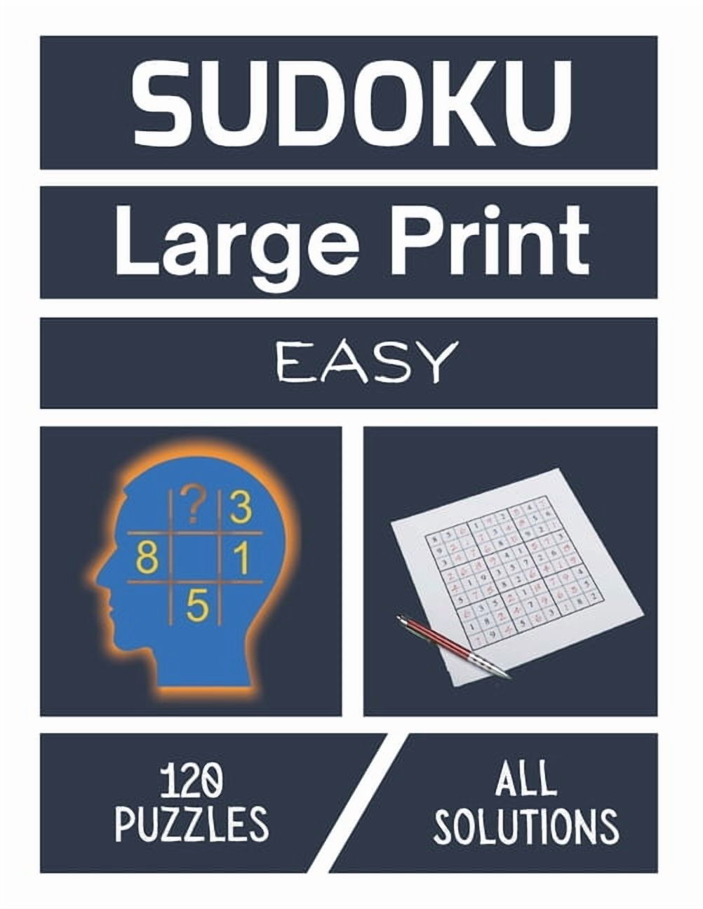 Large Print Easy Sudoku Puzzle Book for Adults and Seniors: Large Print ...