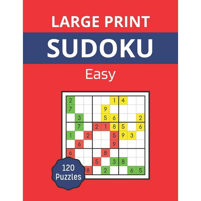 Large Print Easy Sudoku Puzzle Book for Adults and Seniors: Large Print ...