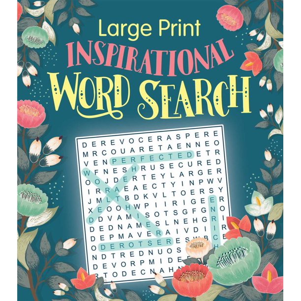 Large Print Inspirational Word Search (Paperback) - Walmart Business ...