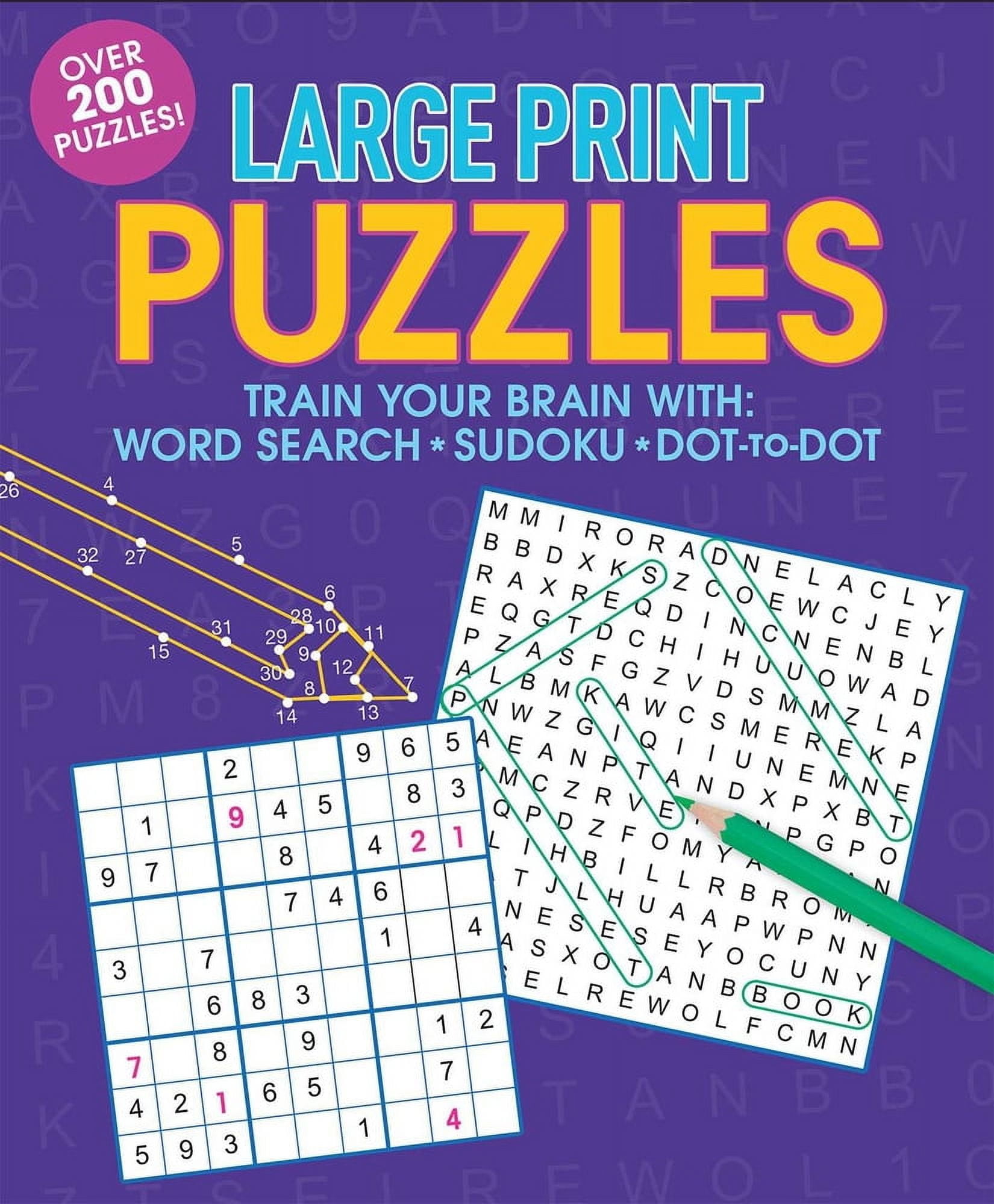 Large Print Puzzle Books: Large Print Puzzles (Paperback) - Walmart.com