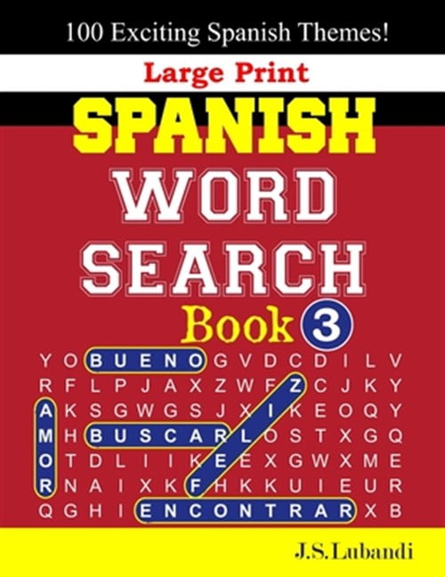 Fun Word Search Puzzles in Spanish: Large Print SPANISH WORD SEARCH ...