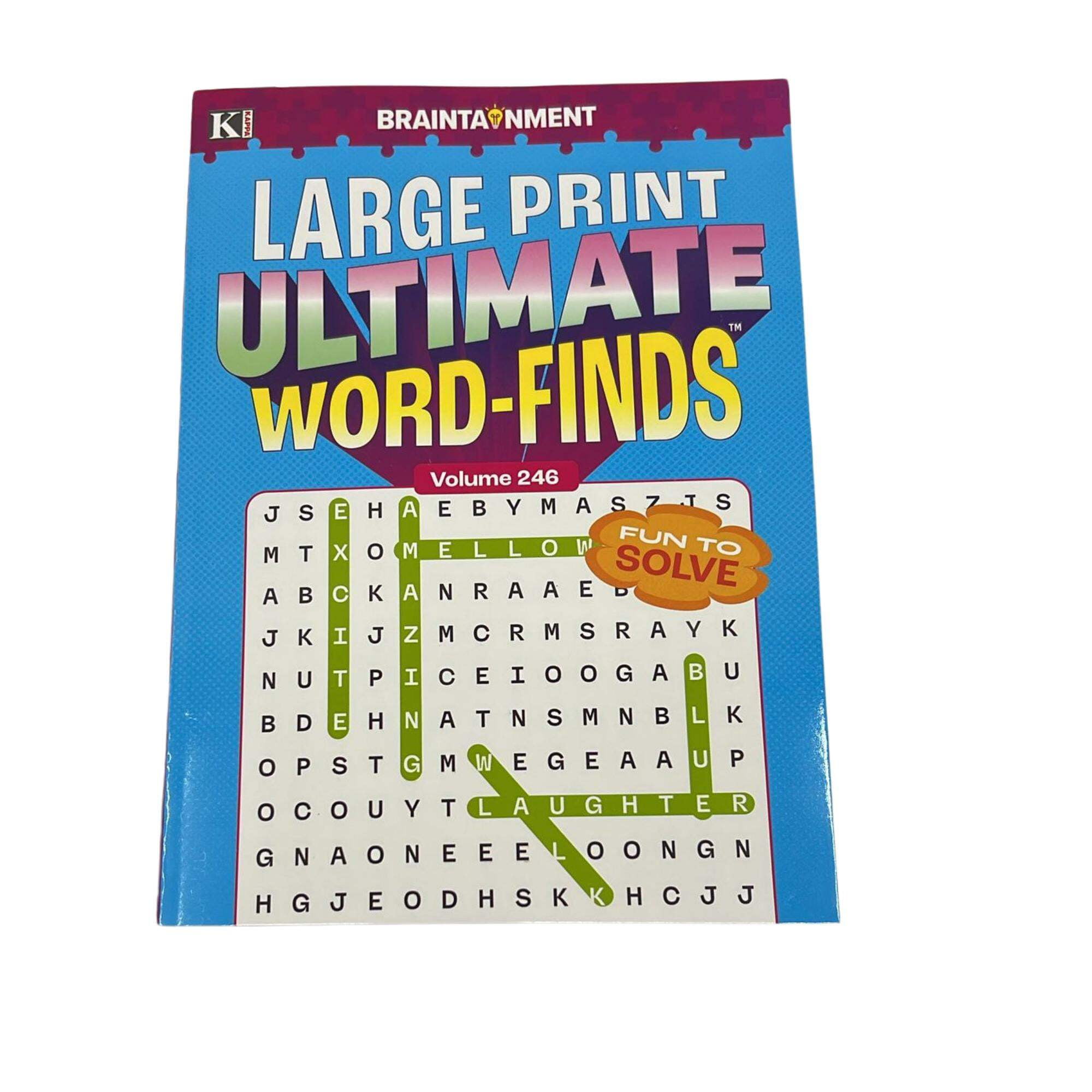 Large Print Ultimate Word-Finds for Kids vol 246 – A Fun, Challenging ...