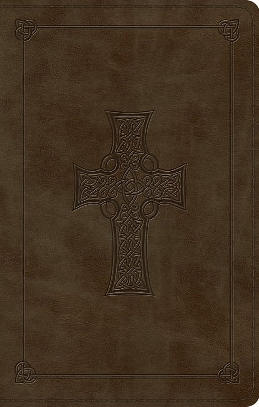 Large Print Value Thinline Bible-ESV-Cross Design, (Hardcover ...